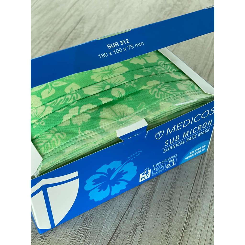 MEDICOS BUNGA RAYA 4 PLY EARLOOP MASK (40'S) | Shopee Malaysia