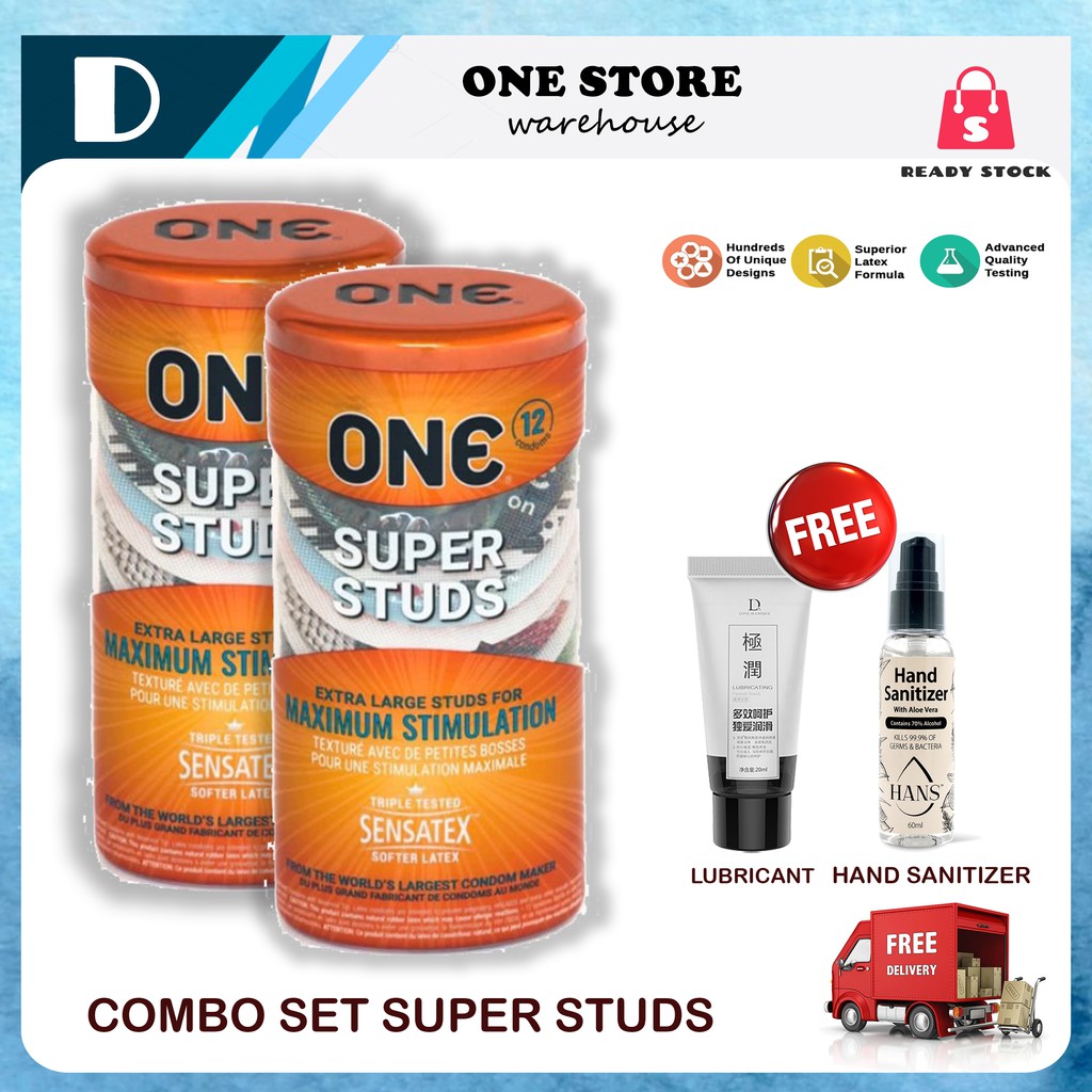 (PROMOTION LIMITED TIME)COMBO set ONE super studs Condom love sex for men one box 12pcs (FREE ...