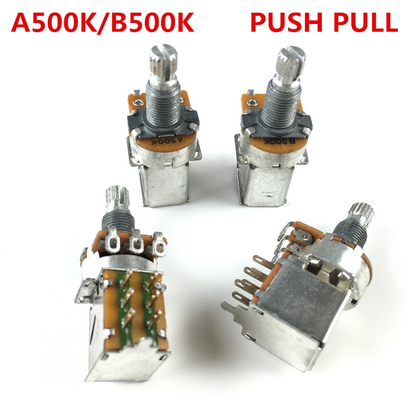 Alpha 500K Audio Taper Push Pull Switch POT for Electric Guitar/Bass ...