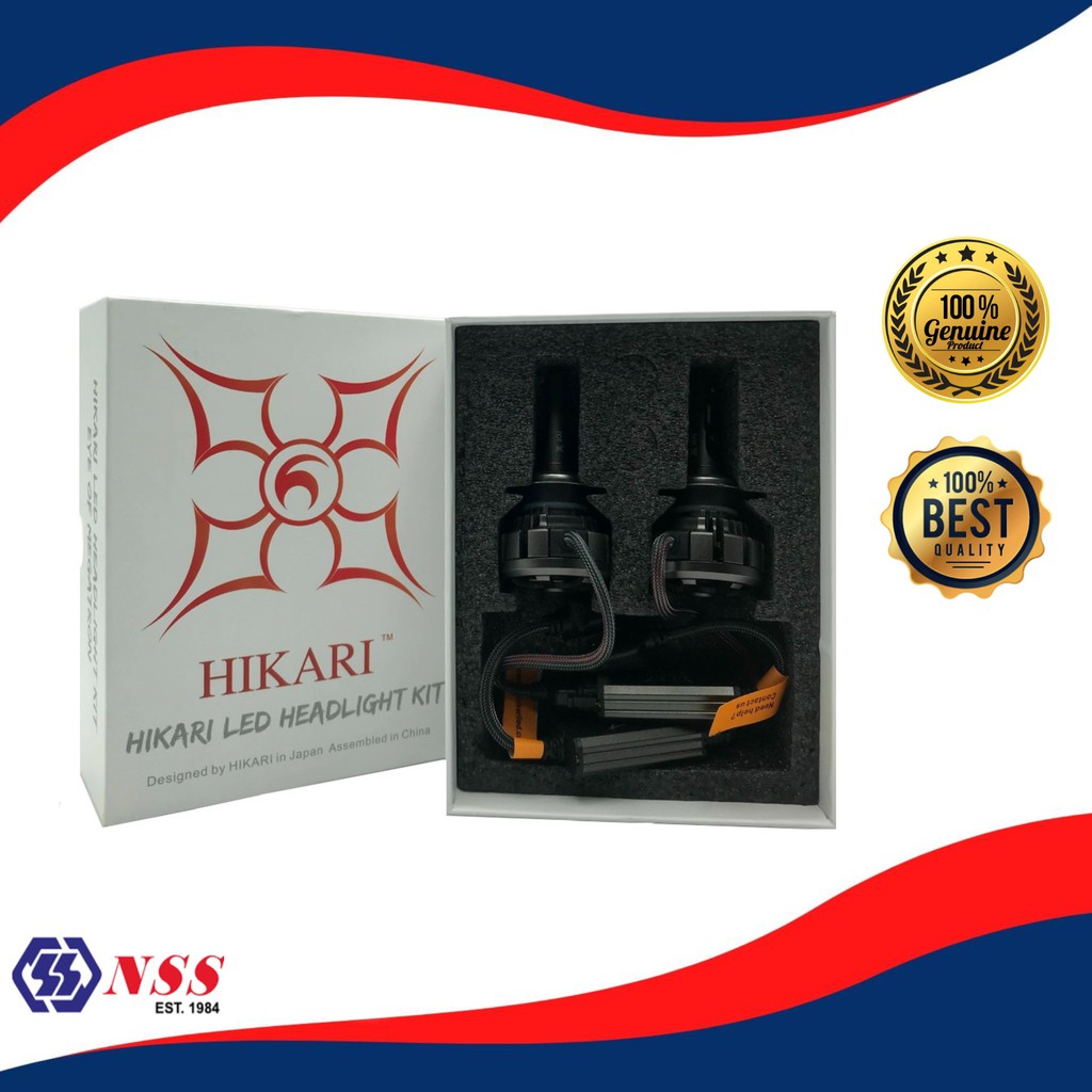 Hikari LED Headlight Bulb Kit - 1 set (2 pcs) | Shopee Malaysia