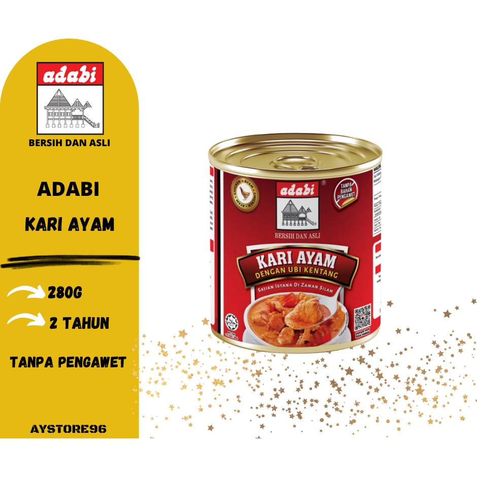 Adabi Kari Ayam | Chicken Curry 280g | Shopee Malaysia