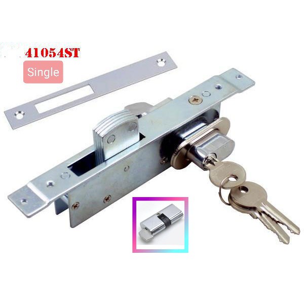 41054 Aluminium Swing Door Dead Lock with Single or Double Cylinder ...