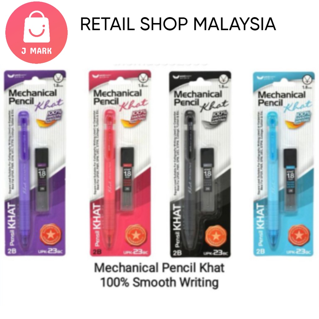 Unicorn Calligraphy Khat Mechanical Pencil+1.8mm Pencil Lead / Pensel ...