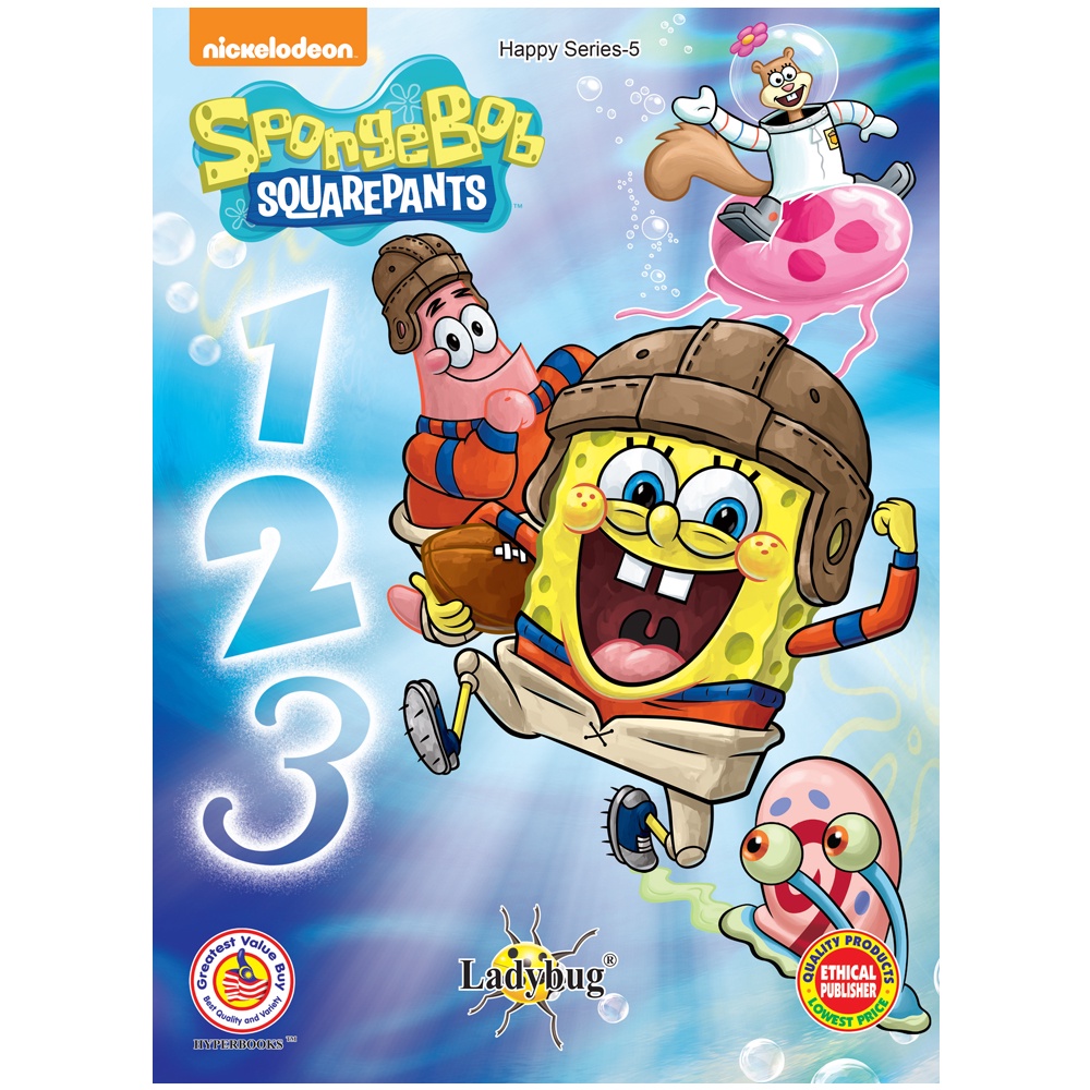 HAPPY SERIES - 5 Spongebob Squarepants 123 - 16 Pages B5 Size | Shopee ...