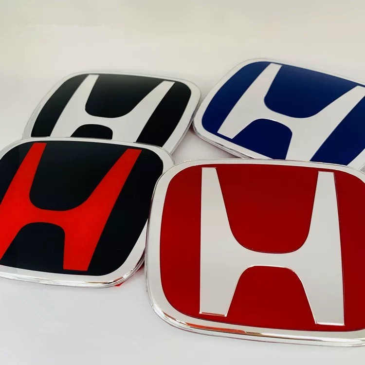 1PC Honda Car Emblem Logo Red/Black + Chrome /Black+Red(Front or Rear ...