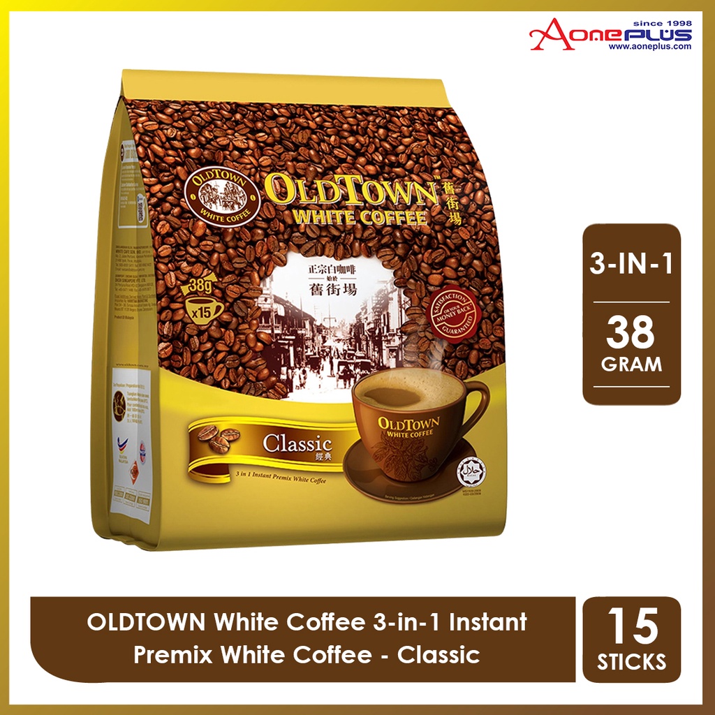 OLDTOWN White Coffee 3-in-1 Instant Premix White Coffee - Classic (38g ...