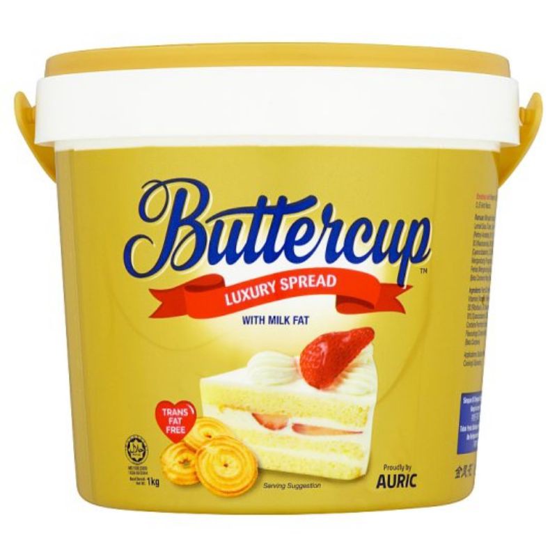 [TERMURAH] BUTTERCUP/BUTTERICH Luxury Spread Trans Fat Free 1kg/4.8kg ...