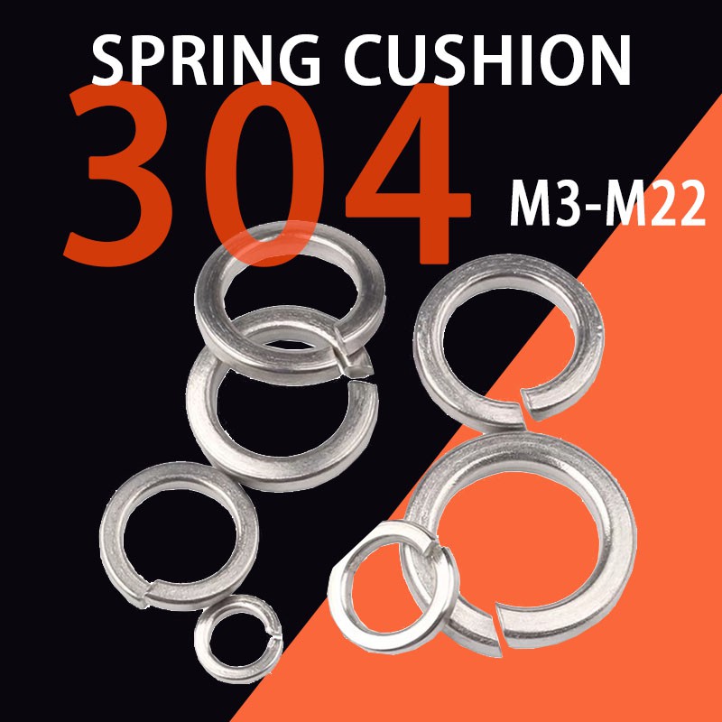 Spring Washer M3 M4 M5 M6 M8 M10 M12 M14 M16 M20 M22 M24 Stainless ...