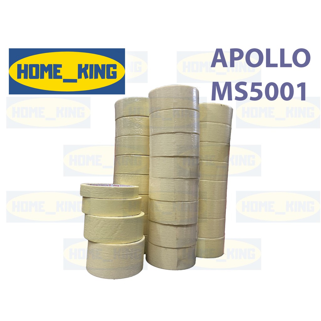 Home King Apollo Masking Tape M5001 (12YDS/11Meter) (Cat Tape Kertas ...