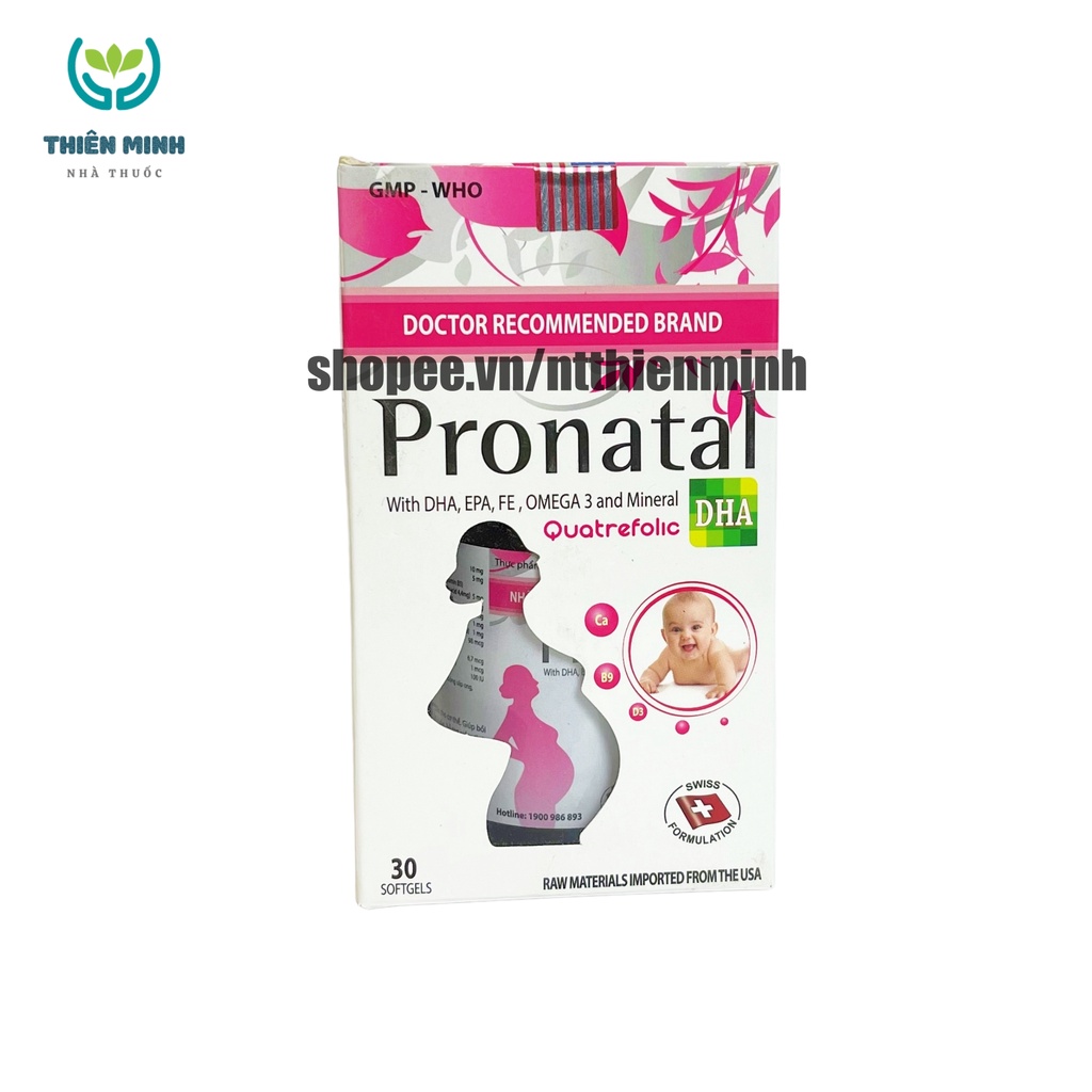 Pronatal Pregnant Women Supplement DHA And Essential Vitamins For ...