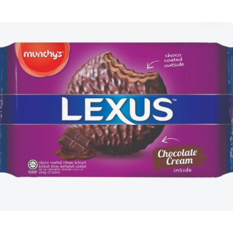 Munchy's Lexus Chocolate Coated Cream Biscuits 200g | Shopee Malaysia