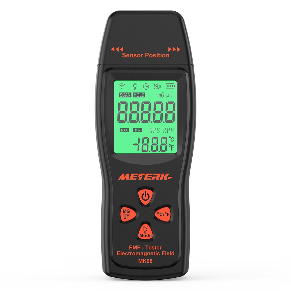 Meterk EMF Meter Handheld Mini Digital LCD EMF Detector Electromagnetic ... Meterk EMF Meter Handheld Mini Digital LCD EMF Detector Electromagnetic ...