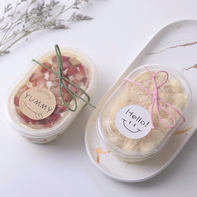 Transparent Packaging Dessert box Tiramisu box/ Pudding/ Mousse Cake ...