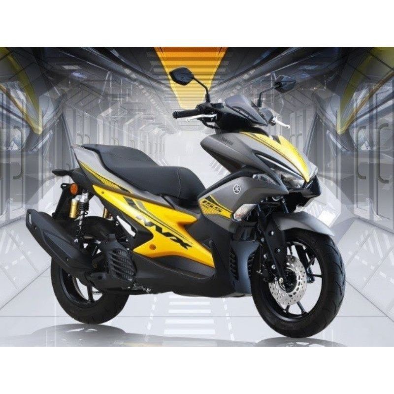 Yamaha Scooter NVX 155 Cover Set 100% HLY Original Yamaha ( Yellow Grey ...