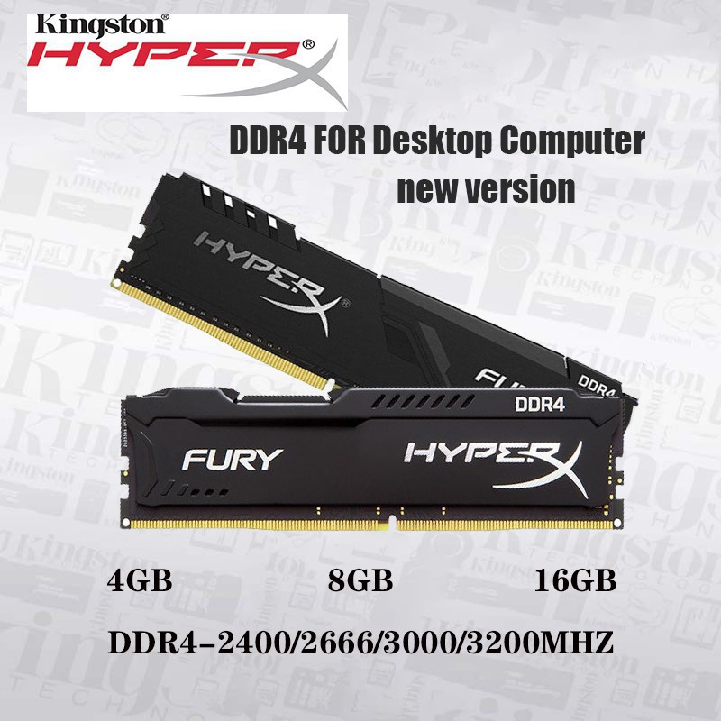 Have stock hyperx fury 4gb 8gb 16gb ddr4 2400/2666/3000 /3200mhz desktop ram memory dimm 288-pin ...