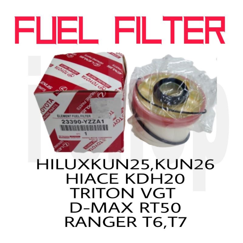 DIESEL FUEL FILTER KUN25 KUN26 VIGO HIACE KDH200 D-MAX RT50 TRITON VGT ...