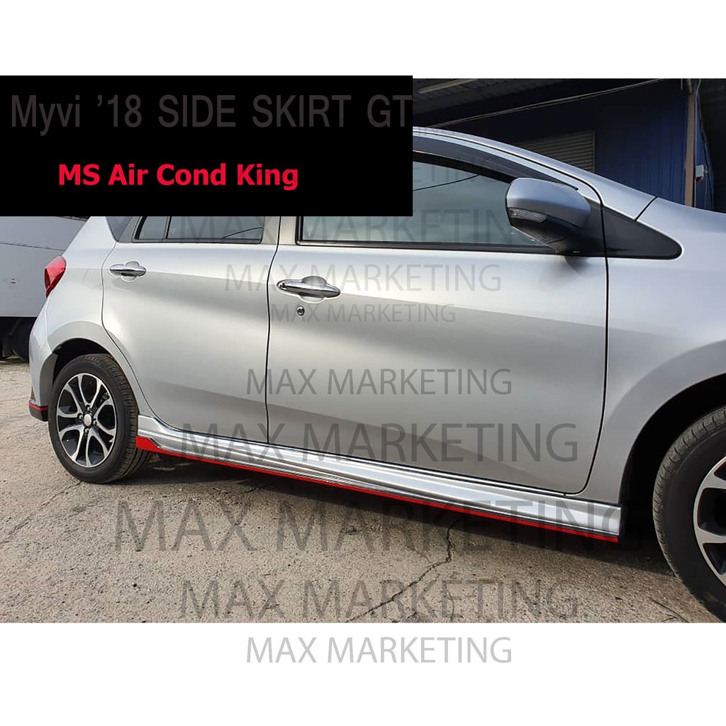 Perodua myvi '18 side skirt gt skirt lip bodykit | BeeCost