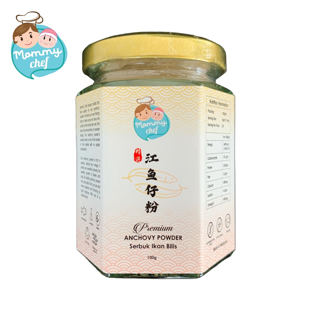 Mommy Chef Premium Anchovy Powder 6m+ (100g) | Shopee Malaysia