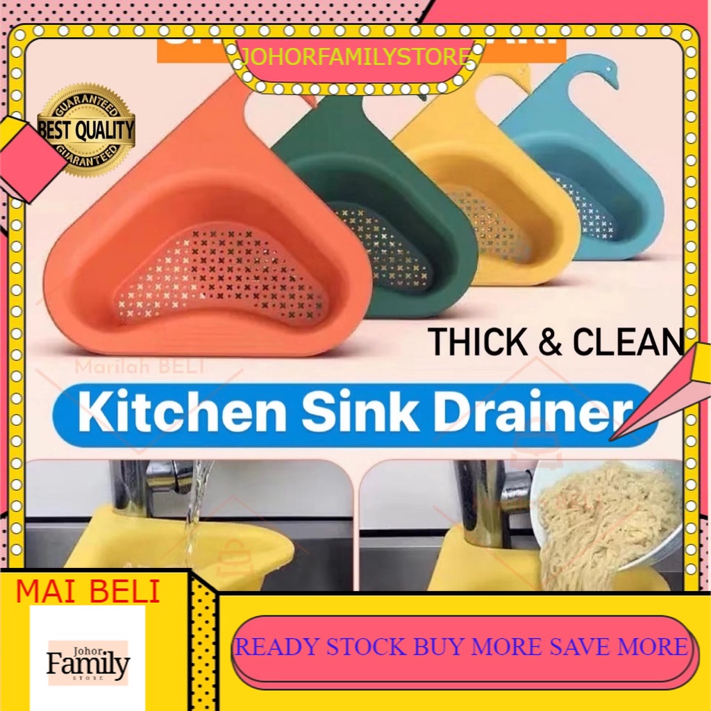 Penapis Sinki Sisa Makanan Kering Multi-Function Triangle Drain Basket ...