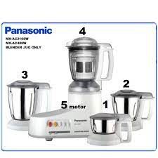 Panasonic Mixer Grinder With Multipurpose Jar 1000W 4 Jars MX-AC400 MX ...