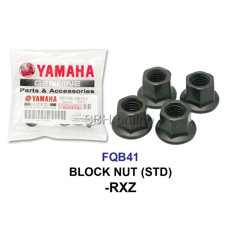(4 PCS) BLOCK NUT (STD) ##CYLINDER BLOCK BOLT NUT SET ##NUT BLOCK - RXZ ...