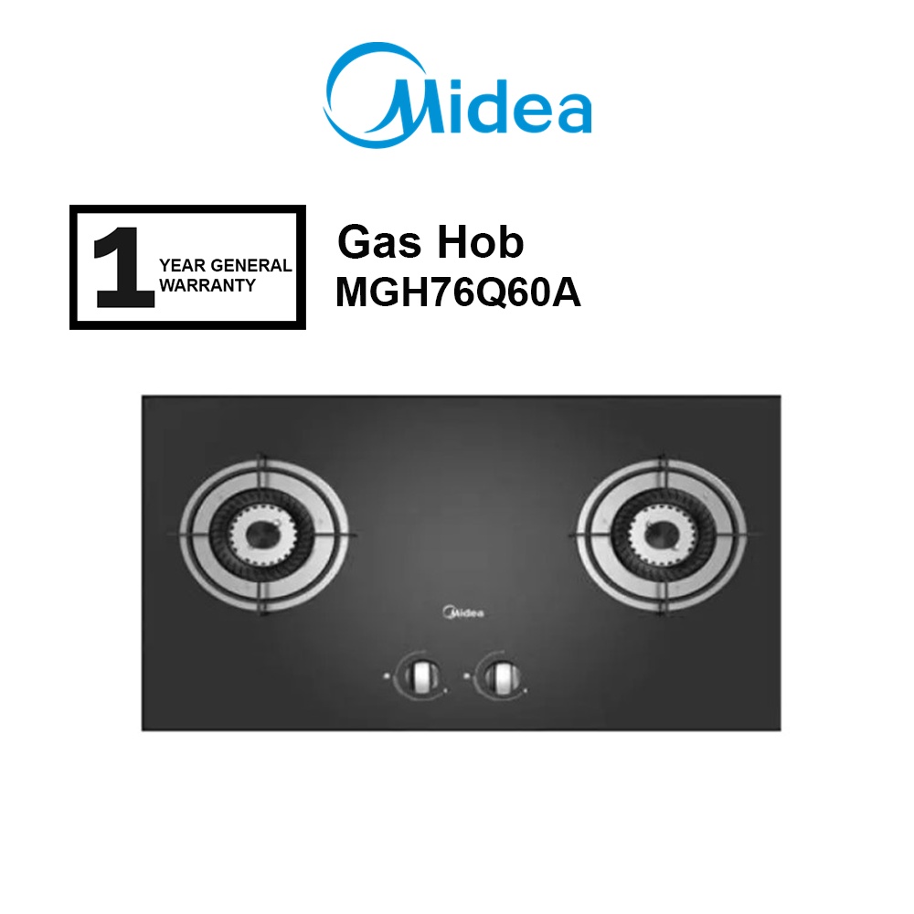 Midea 2 burners 2 x 5kw Built-In 76cm Gas Hob Built-In MGH76Q60A / MGH ...