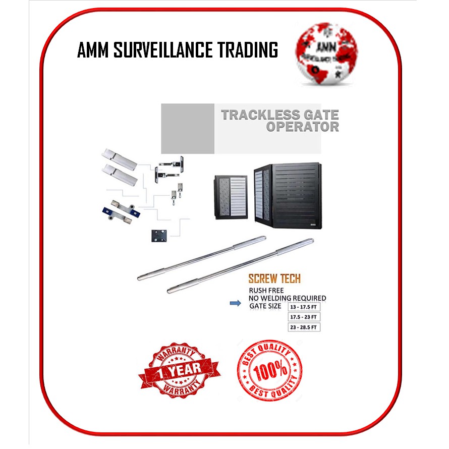 TRACKLESS SYSTEM BRACKET (LIPAT TANPA RAIL)(BRACKET ONLY) 13~18FT ...