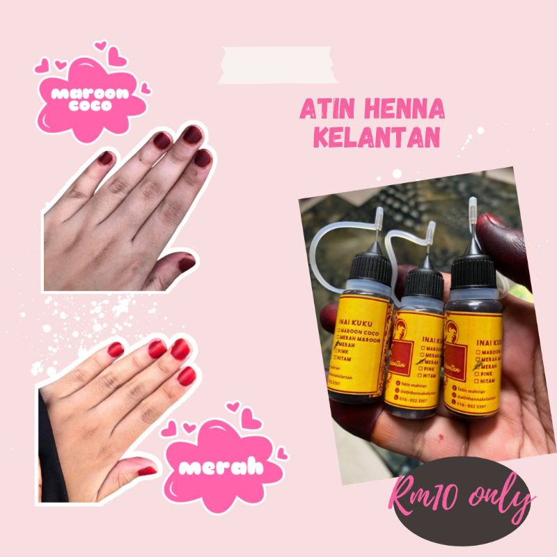 Inai By Atin Henna Kelantan Inai Kuku Inai Ukir / inai Viral / inai ...