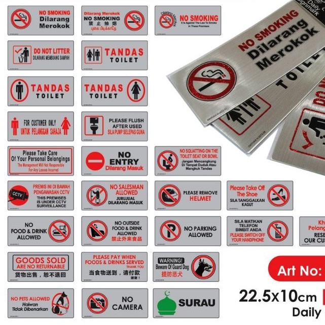 ARCYLIC PVC SIGN BOARD | SIGN BOARD PELBAGAI JENIS | Shopee Malaysia
