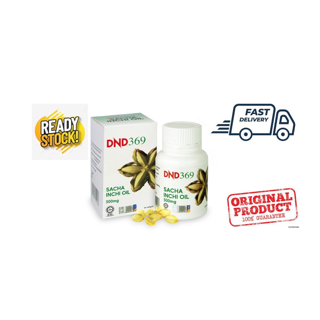 DND Sacha Inchi Oil Soft Gel (1 Botol x 60 kapsul) | Shopee Malaysia