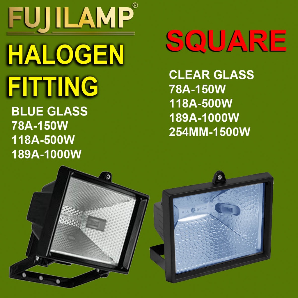 [local seller] FUJILAMP 150W / 500W / 1000W Halogen Fitting Spotlight ...