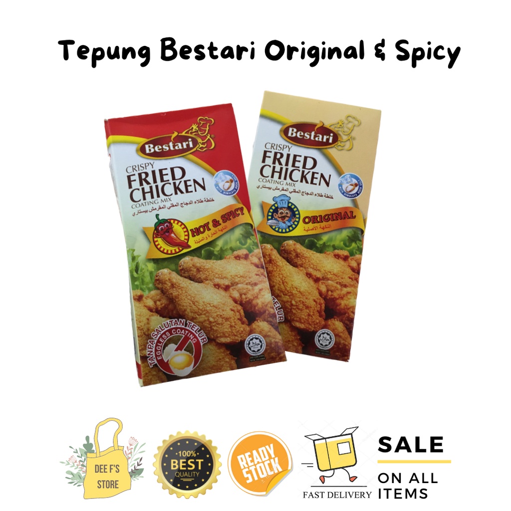 TEPUNG BESTARI / TEPUNG AYAM BESTARI / ORIGINAL / SPICY / TEPUNG ...