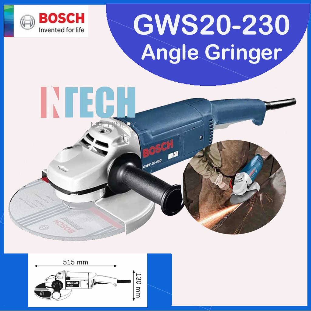 BOSCH GWS 20-230 ANGLE GRINDER 2000W (GWS20230) | Shopee Malaysia
