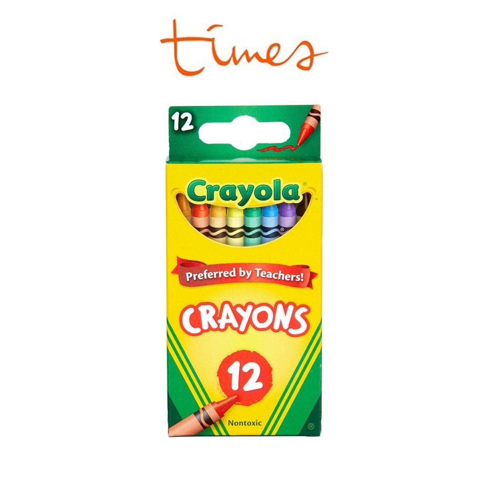 Crayola 12 Color Crayons Nontoxic | Shopee Malaysia