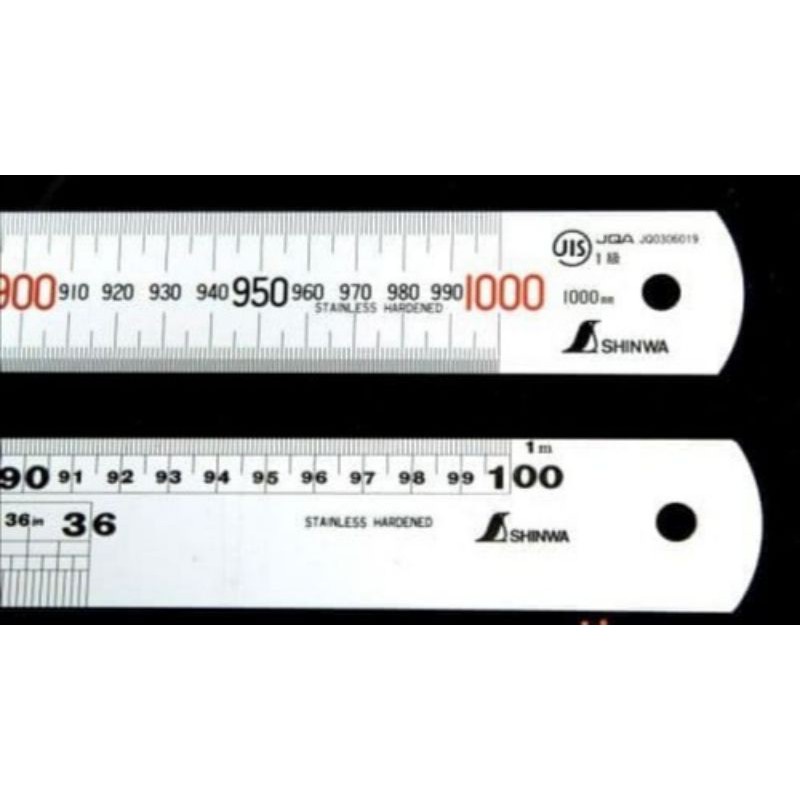 Shinwa Stainless Steel Ruler 1000mm / 36" | Shopee Malaysia