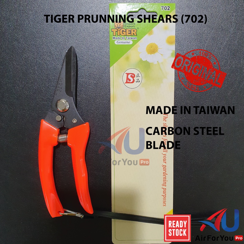 Tiger Prunning Shears 7" Gunting Pemangkasan Gardening Scissors Cutter ...