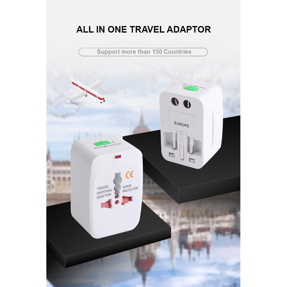 Universal Travel Adapter | Shopee Malaysia