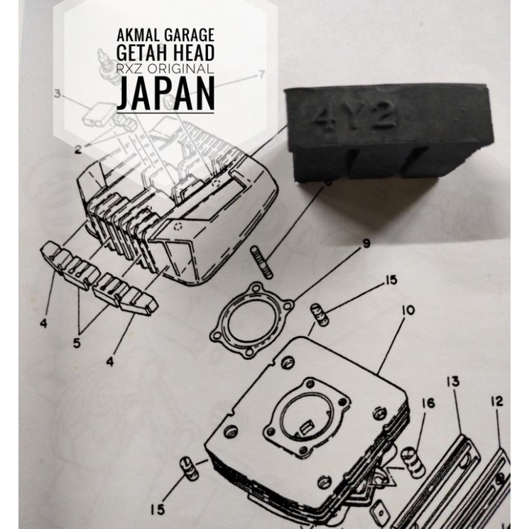 GETAH HEAD RXZ ORIGINAL JAPAN | Shopee Malaysia