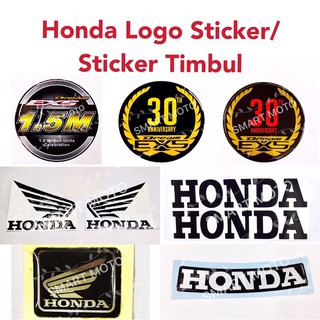 Honda Logo Sticker/Sticker Timbul/Logo Wing/Honda Wing/Tulisan Honda ...