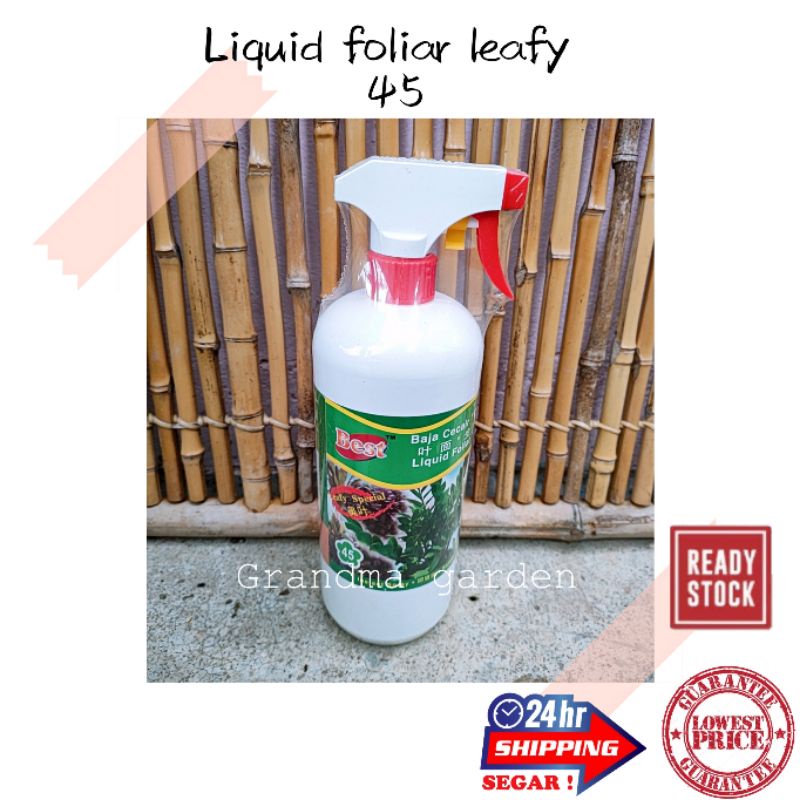 (GG fertilizer) liquid foliar leafy 45 (1L) baja daun kebun bunga ...