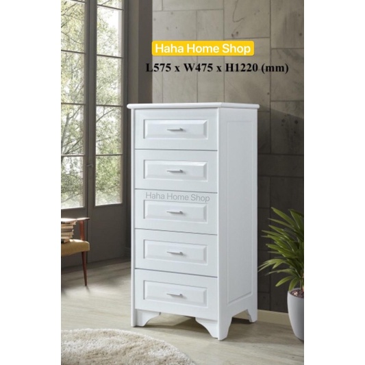 Almari Laci Putih / Chest Drawers ( Fully Assembly ) | Shopee Malaysia