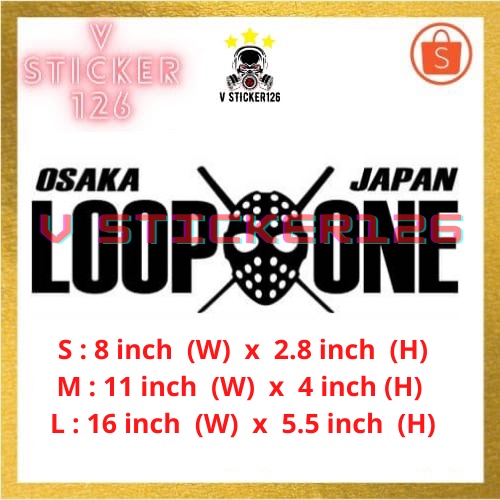 [READY STOCK] Loopone Kanjo Osaka Car Sticker Perodua Pronon Honda ...