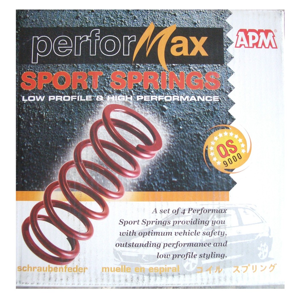 PROTON GEN2 SPORT COIL SPRING - APM PERFORMAX FRONT & REAR (1 SET ...