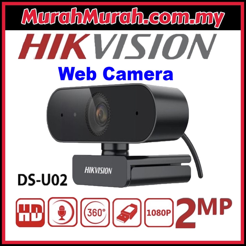 HIKVISION DS-U02 2MP 1080P WEBCAM FOR LAPTOP/DESTOP BUILT IN MIC AND ...