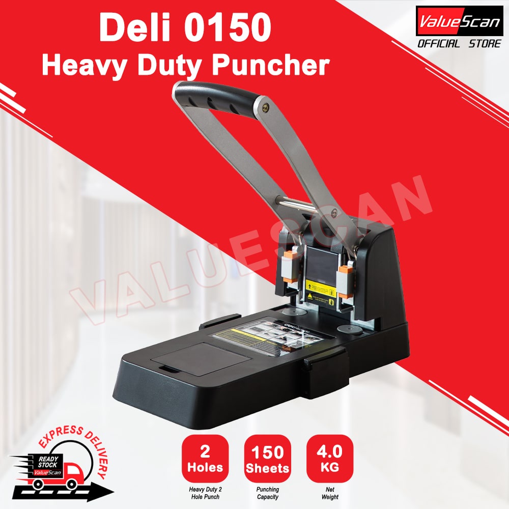 Deli 0150 Heavy Duty 2 Hole Puncher | Shopee Malaysia