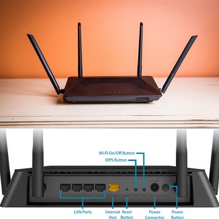 D-Link Dir-867 AC1750 Mu-Mimo Wave2 Gigabit Wireless Dual Band 5GHz + 2 ...