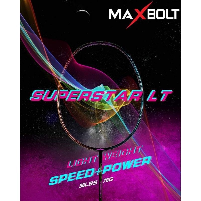 Racket Badminton Maxbolt SUPERSTAR LT [3in1 PRICE] 100% ORIGINAL ...