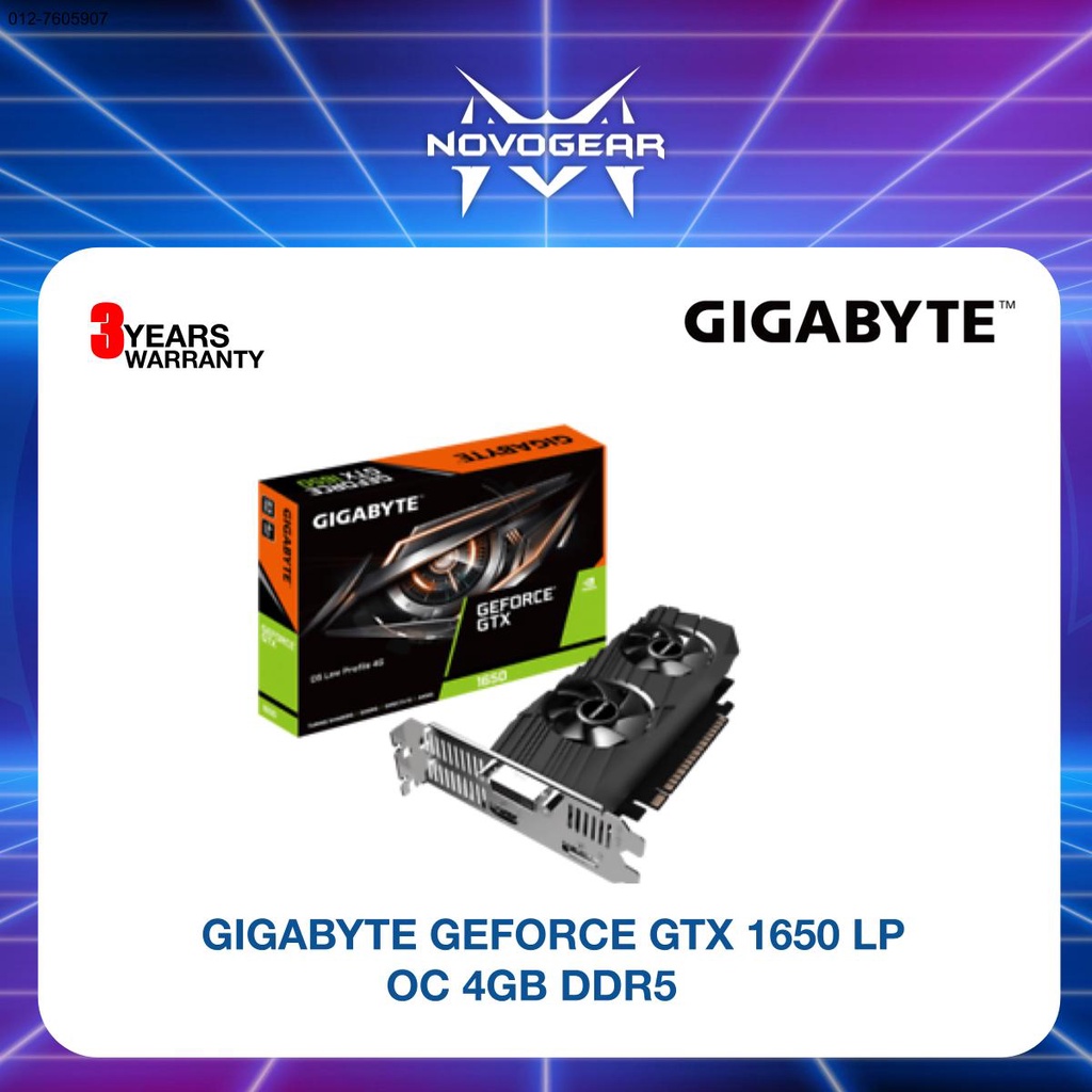 GIGABYTE GEFORCE GTX 1650 LP OC 4GB DDR5 | Shopee Malaysia