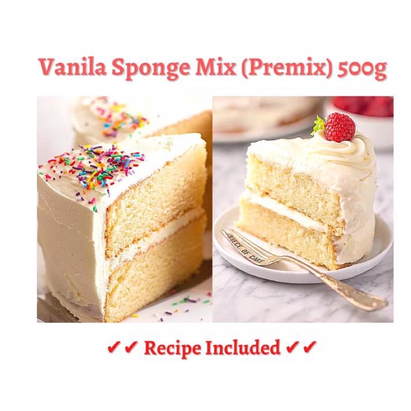 Vanilla Sponge Cake Premix / 香草蛋糕预拌粉 500g / Tepung Segera Kek Span ...