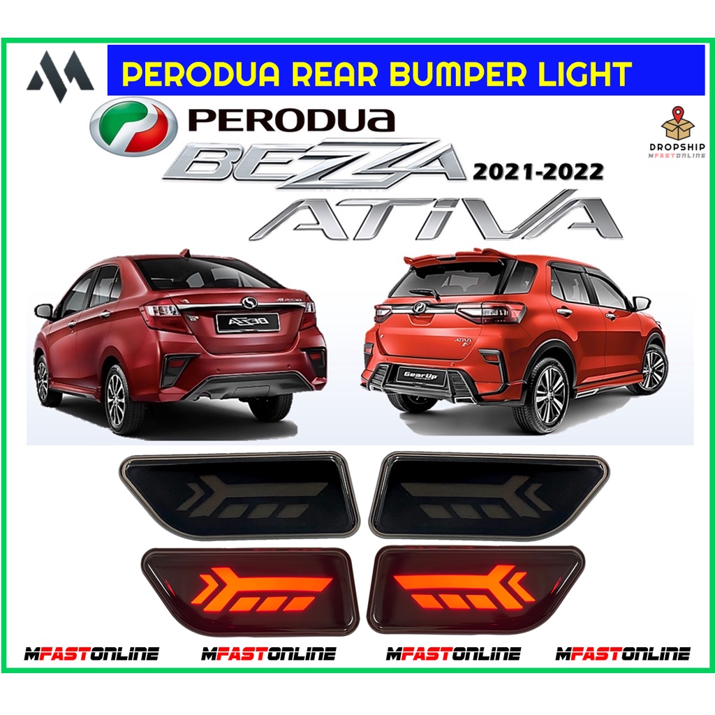 Perodua Rear Bumper Light ALZA 2022 / Ativa / Bezza 20-22 Reflector ...